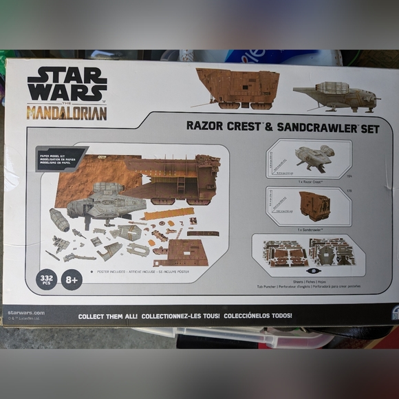 Star Wars | Toys | Disneystar Wars The Mandalorian Paper Model Kit ...